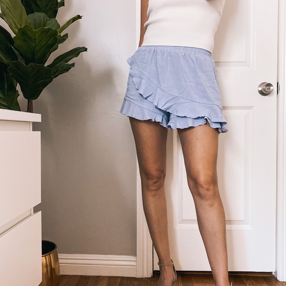 Allie Rose | Shorts | Allie Rose Skort Size M With Pockets Linen | Poshmark